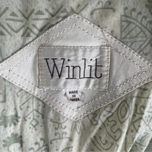Winlit | Jackets & Coats | Vintage Womens White Winlit Leather Jacket ...